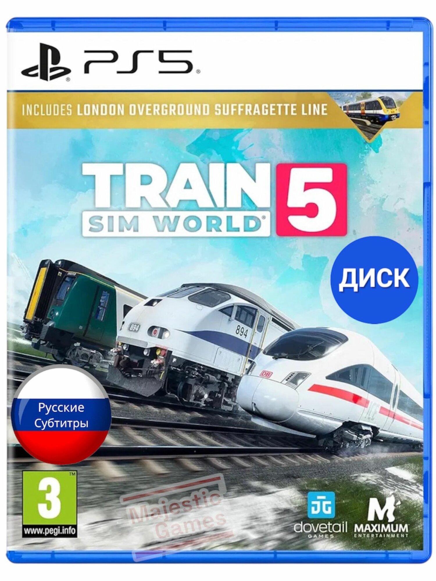 Игра Train Sim World 5 (Диск, PS5, симулятор, Русские субтитры)