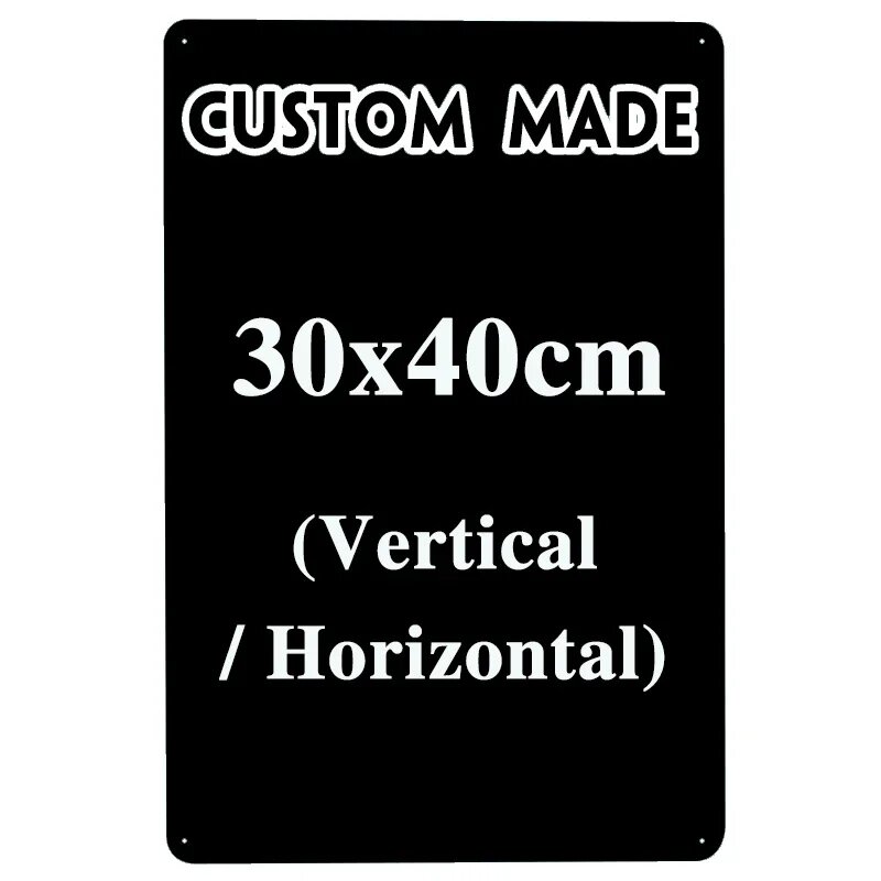 Металлическая вывеска CUSTOM MADE 30x40 см