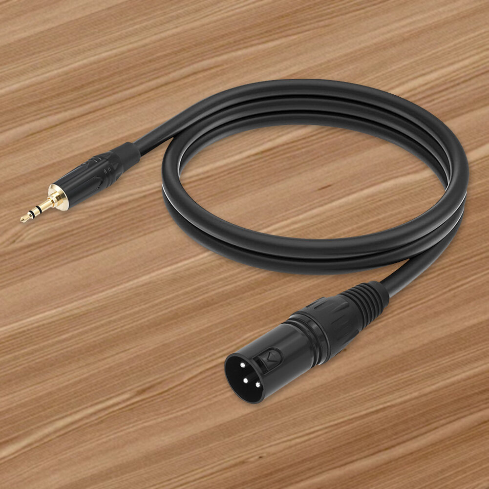 3,5 мм к 3-контактный XLR кабель, мужской к мужскому мини джек, 1/8 дюйма к XLR мужской адаптер