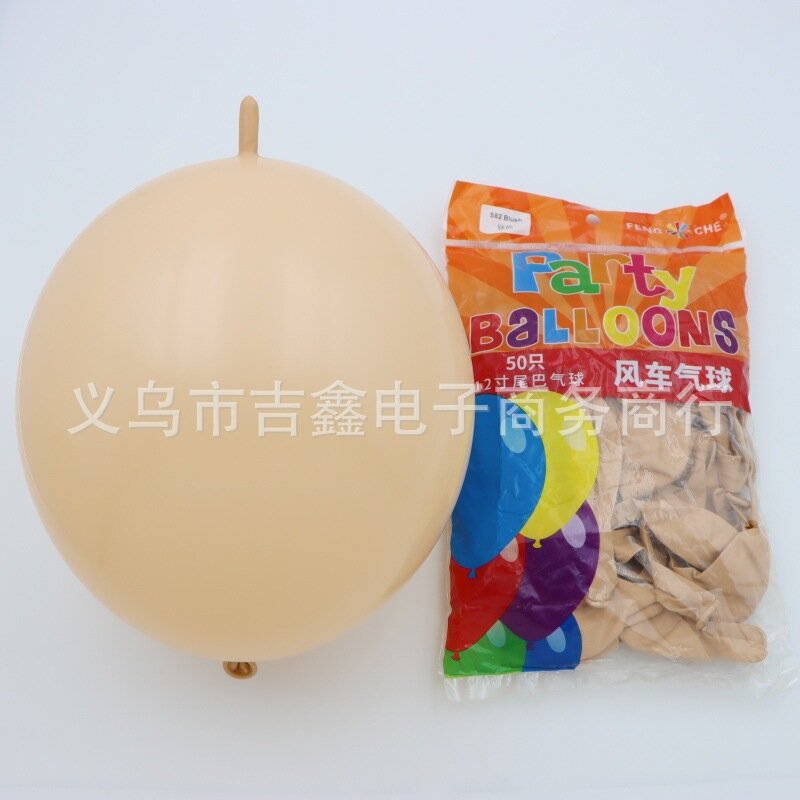 Вертушка 12inch хвостовиков шаров для свадьбы, дня рождения, украшения вечеринки, установка в торговом центре, утолщенные макаронные шары с игольчатым хвостом