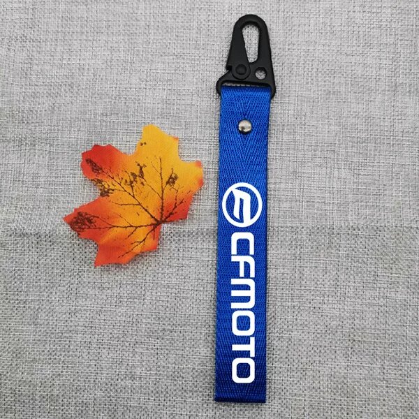 Мотоциклетный брелок-ключница для CFMoto, синий цвет, размер 2,5 дюйма, высококачественный металлический брелок для
