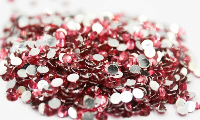 Стразы бордовые 4 мм SS16 Nailsworld Crysta Jelly AB