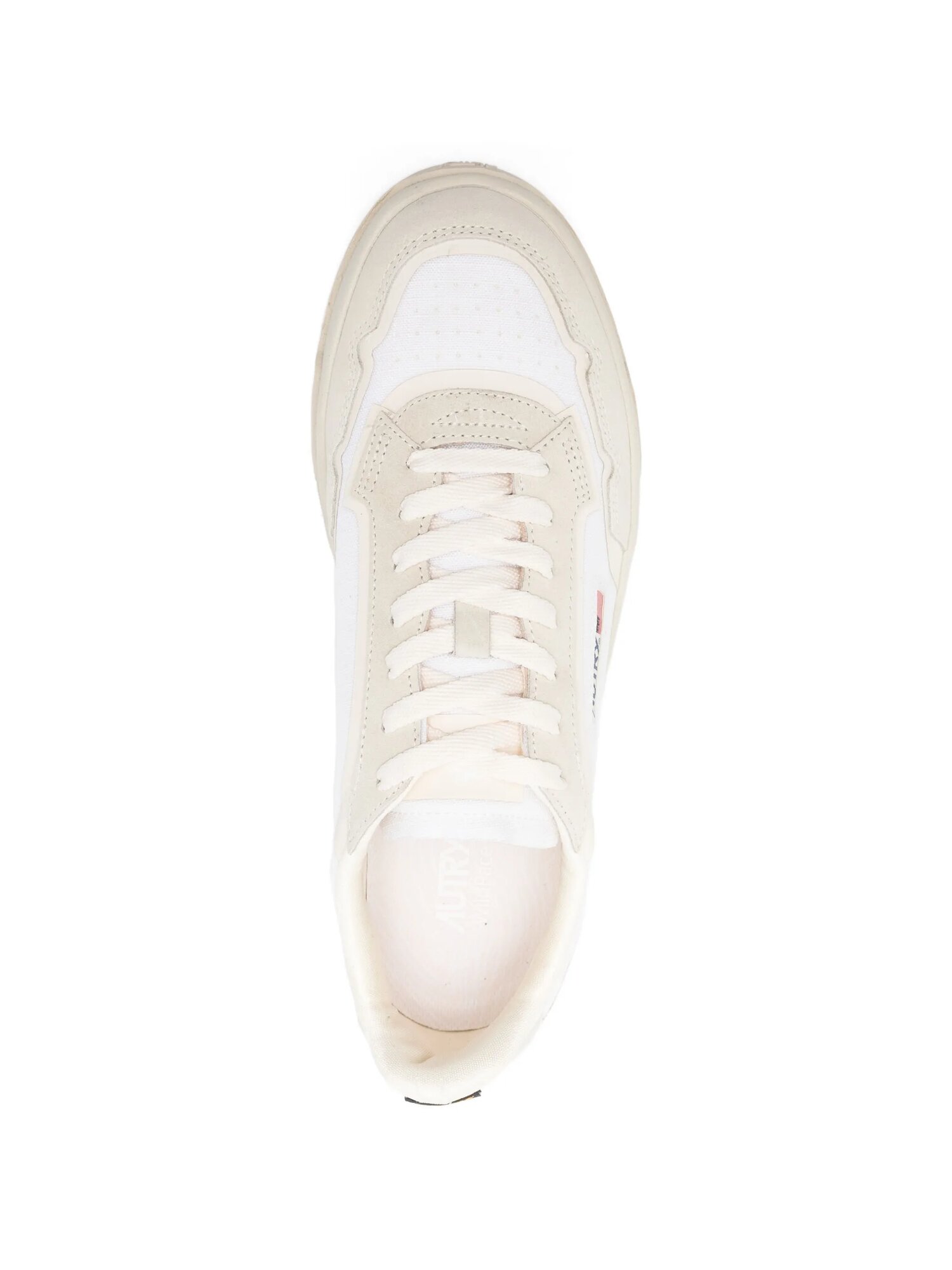 Кроссовки AUTRY Logo-patch sneakers, размер 41, бежевый/белый — фото 1