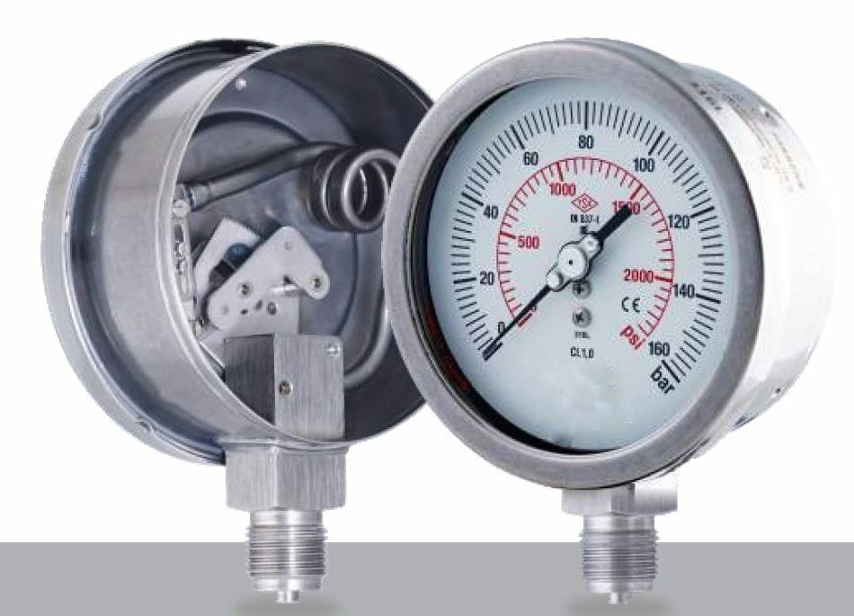 Манометр гидравлический 4МПа (40Bar) резьба G1/4 диаметр 63 мм