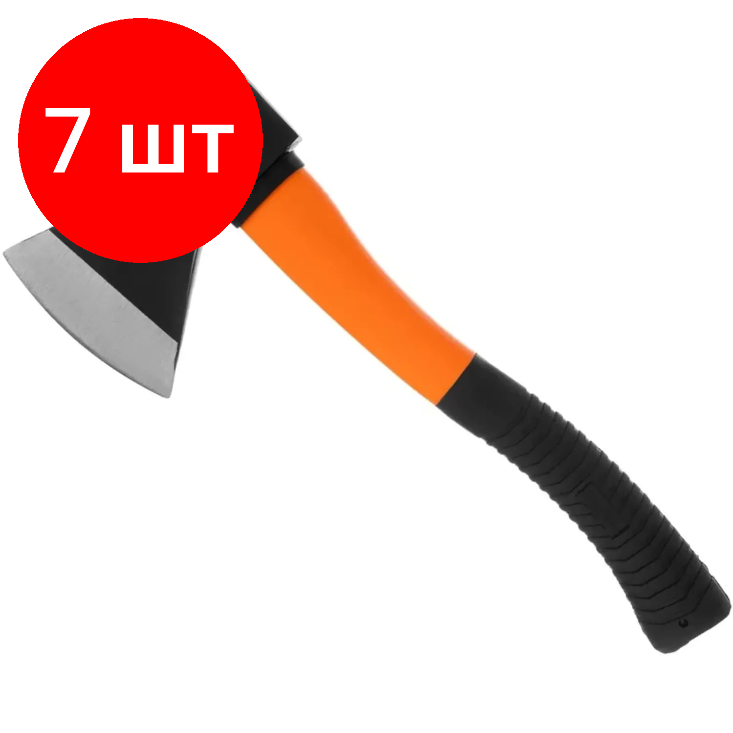 Комплект 7 штук, Топор SPARTA 800 г, фибергласовое топорище (21639)