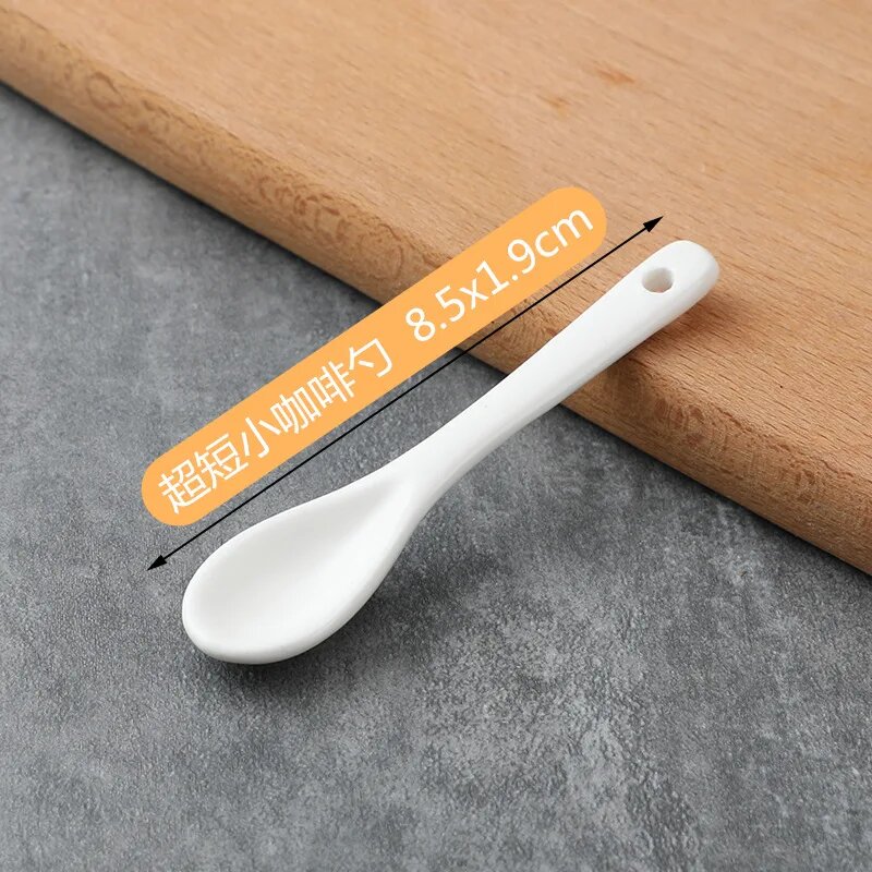 (25 шт.) Керамические кофейные ложки Xbees 8 см, 10 см, 12 см, 13 см 8-9 cm