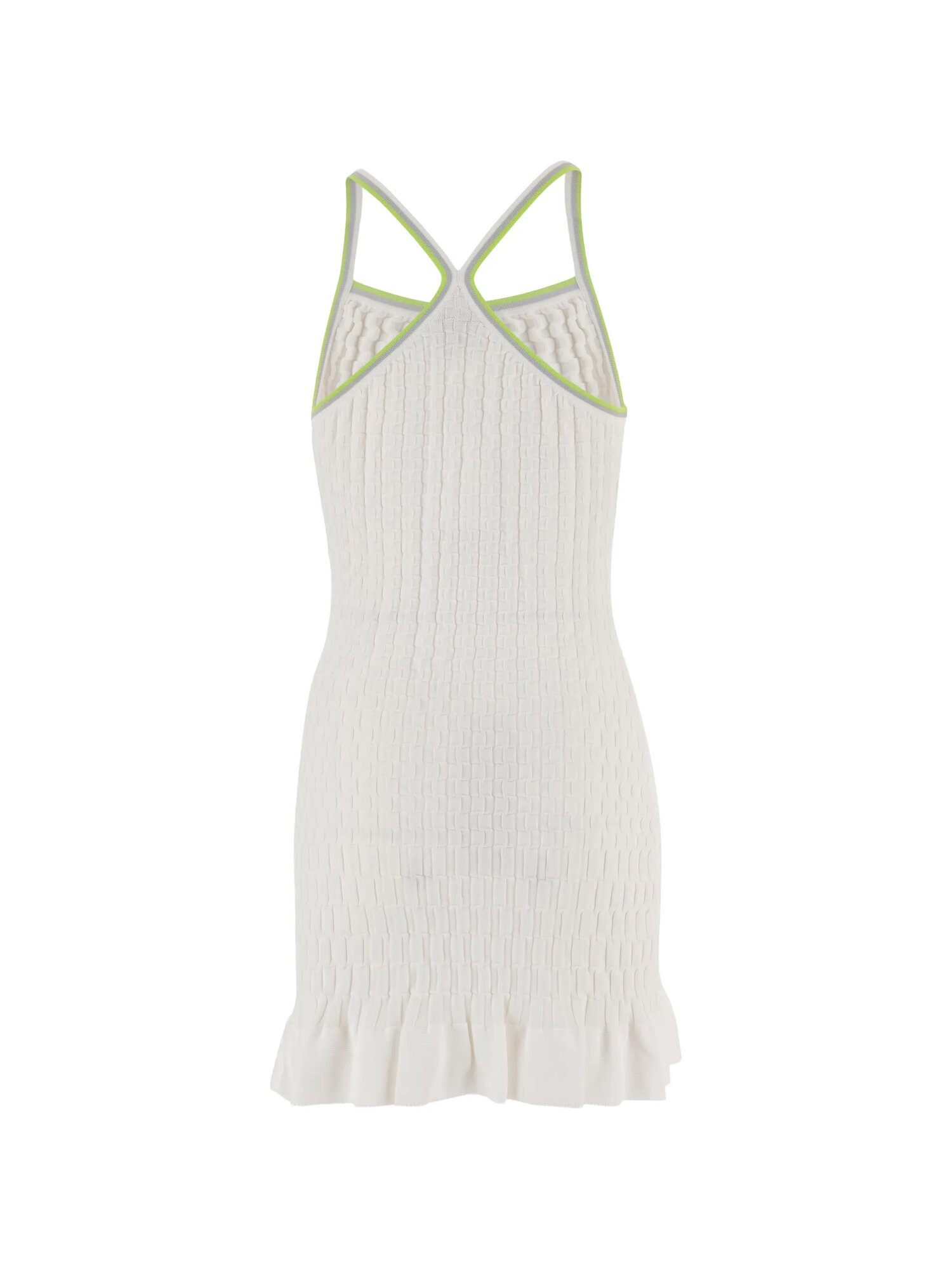 Платье Casablanca Ruffled-hem ribbed dress, размер 40, разноцветный — фото 1