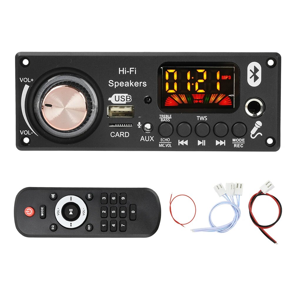 Bluetooth Hi-Fi Аудио Модуль D187BT с пультом, Цвет: With RC 2