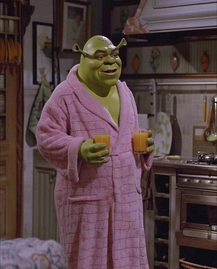 Алмазная живопись"Шрек в меховой шубе", 5D, круглая, 40x50 см. Производитель: Brose Art.