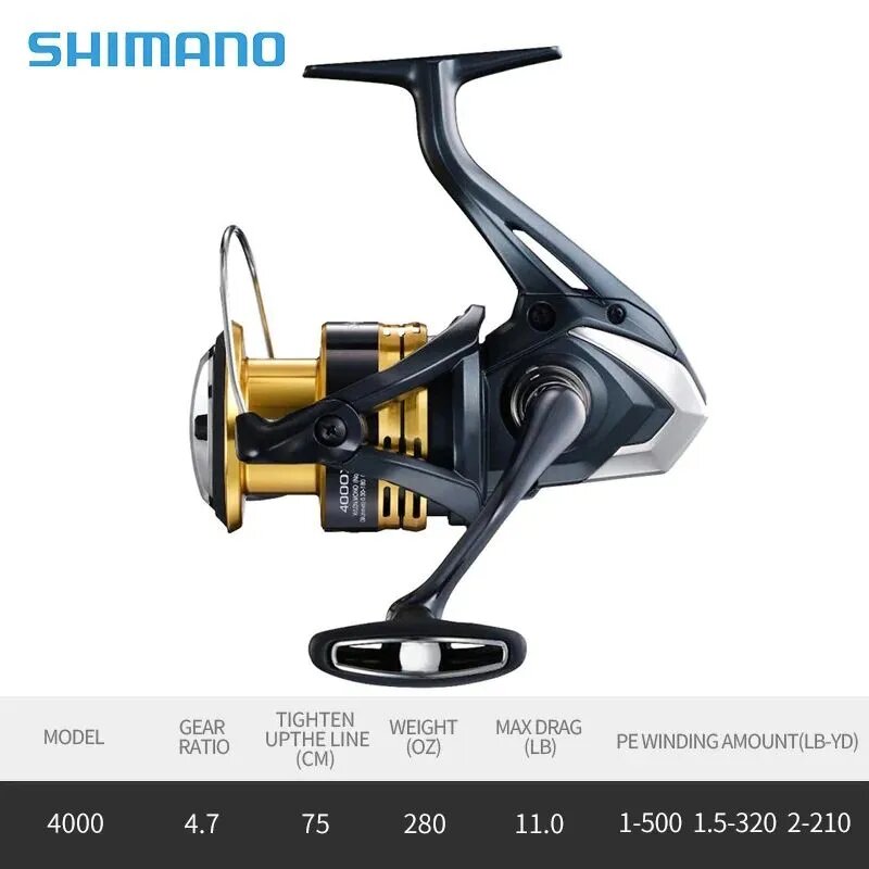 2022 SHIMANO SAHARA FJ 4000 4.7 Катушка для рыболовных снастей