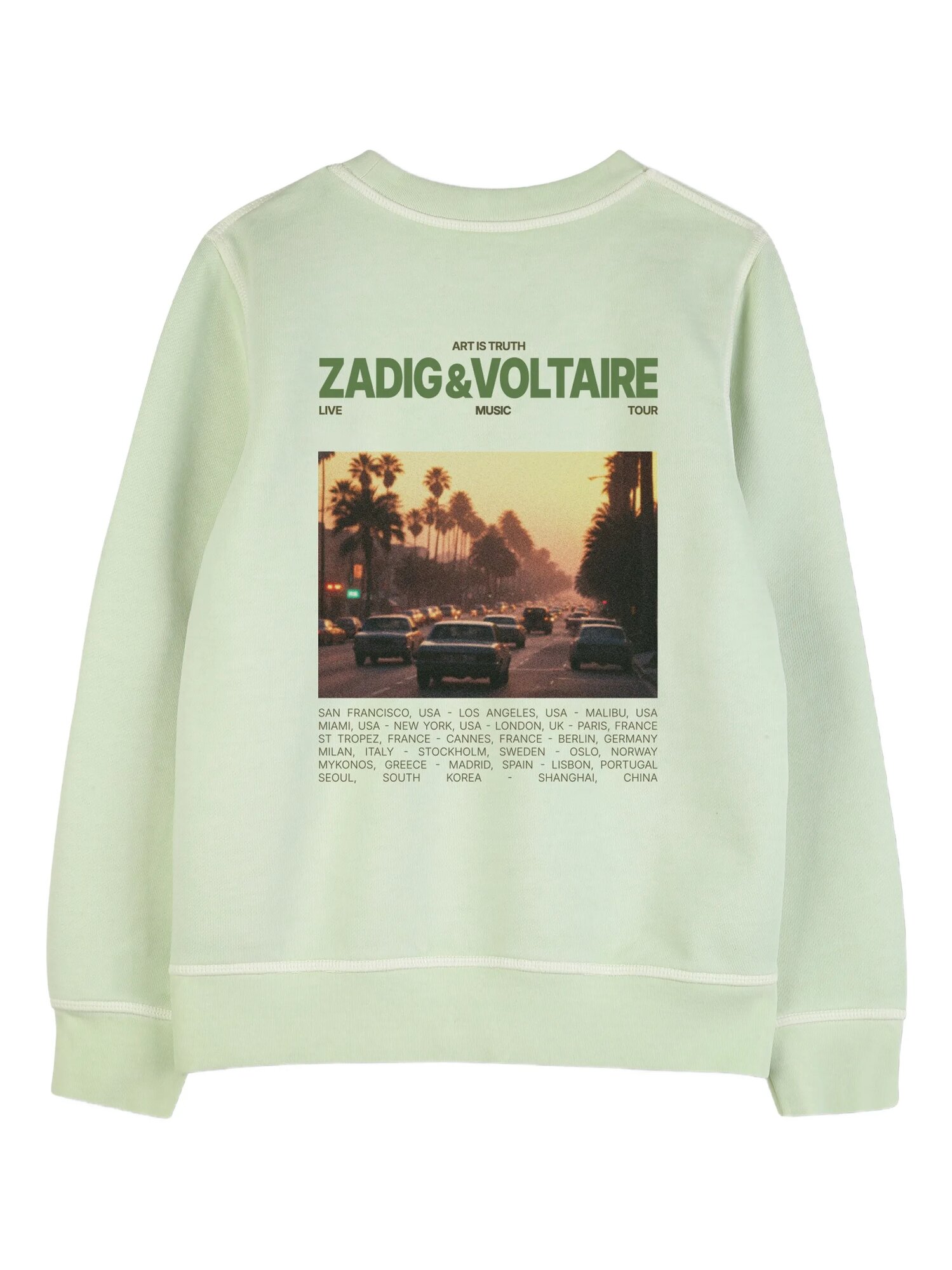 Толстовка ZADIG & VOLTAIRE, размер 6 лет, зеленый, — фото 1