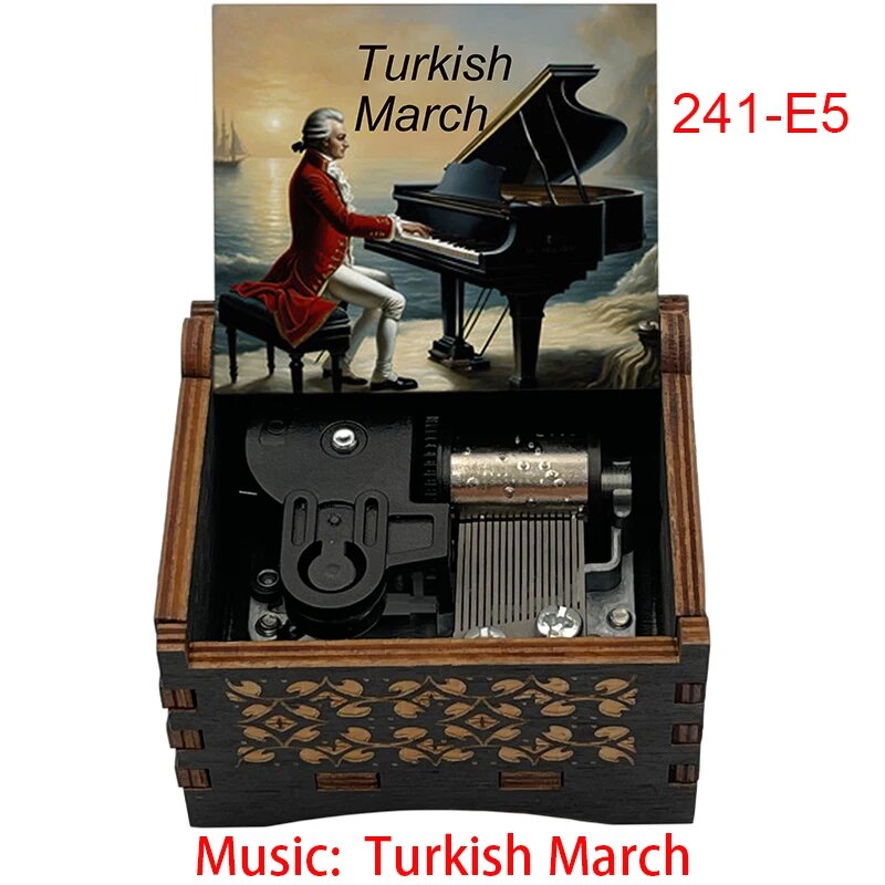 Mozart Rondo Alla Turca турецкий март 18 нот механическая музыкальная шкатулка для учителей фортепиано студентов подарок на день рождения, Рождество, Новый год