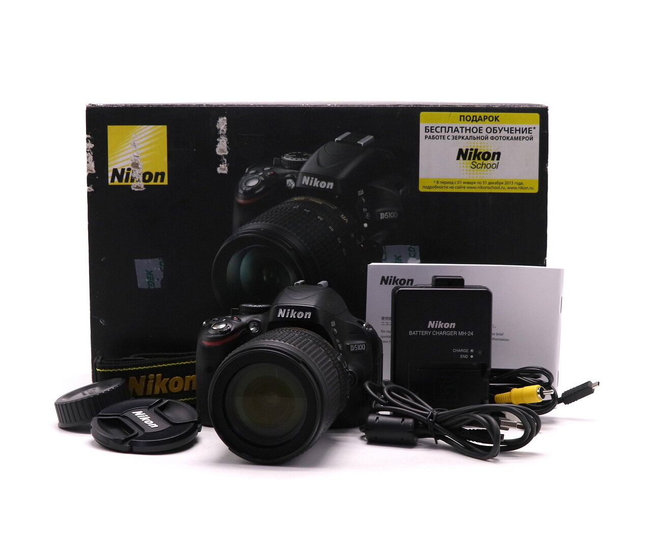 Nikon D5100 kit в упаковке (пробег 4240 кадров)