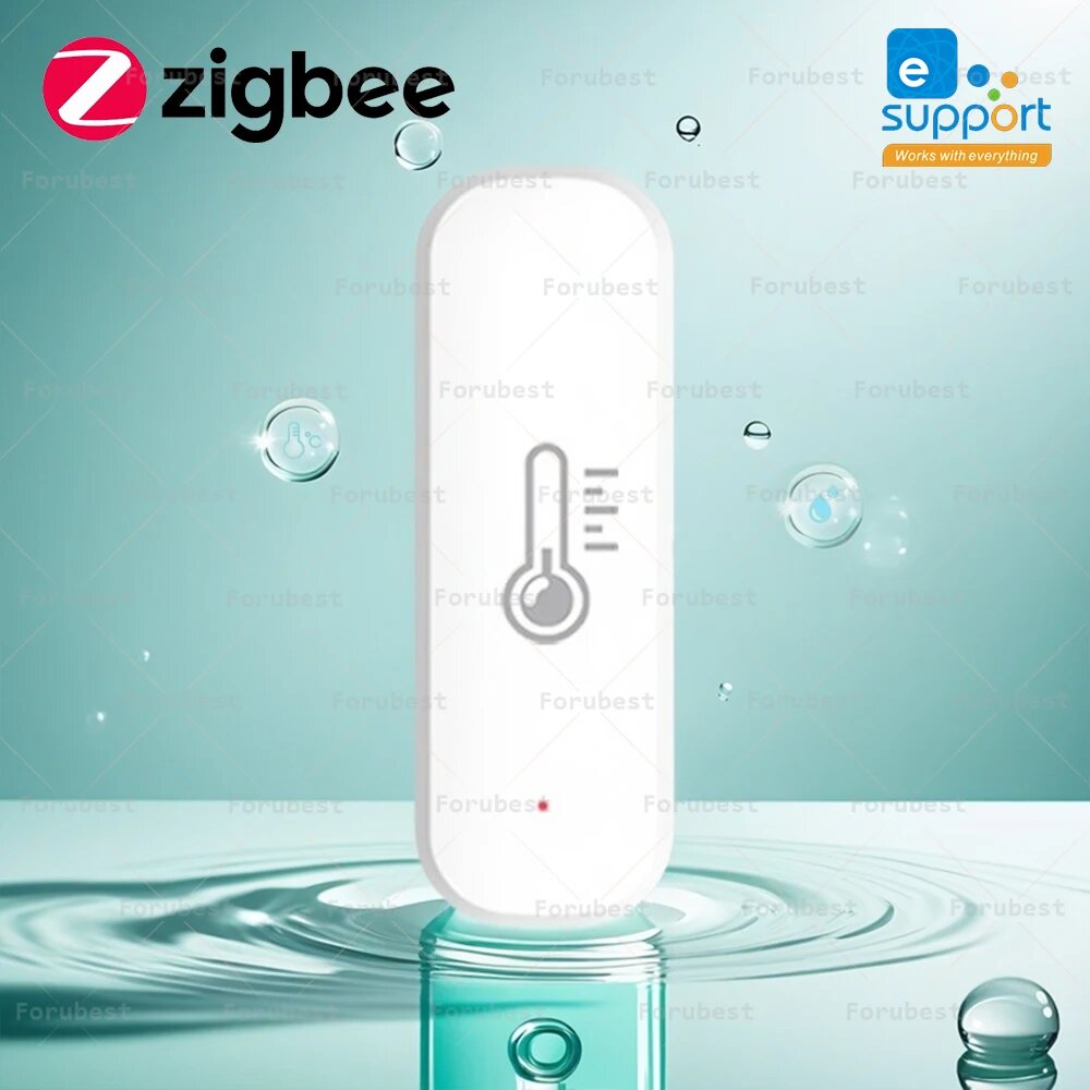 Датчик температуры и влажности Ewelink Zigbee, умный комнатный гигрометр, приложение, дистанционное управление, работа с Alexa Google Assistant
