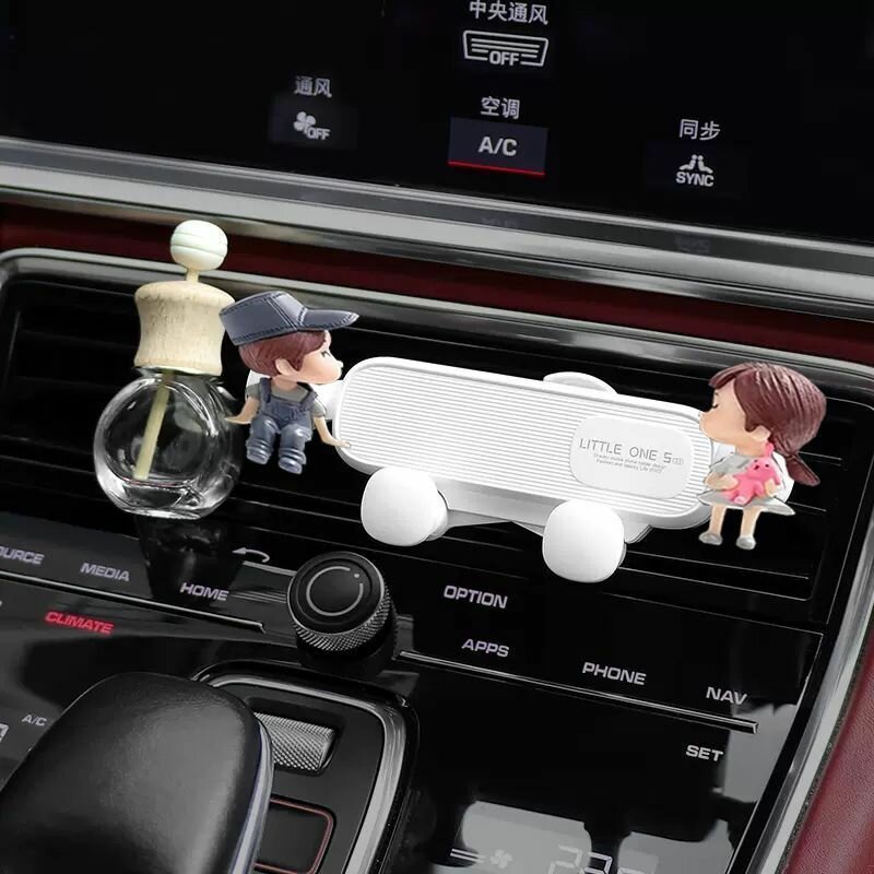 Держатель для телефона в машину, мультяшный, модель 2024 года, крепление на воздуховод, подставка для телефона