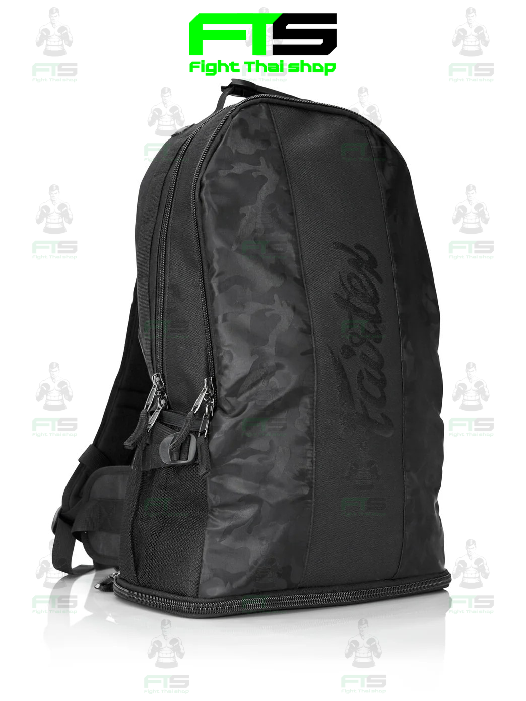 Рюкзак Fairtex BAG4 черный камуфляж, нейлон, водонепроницаемый, 45 л