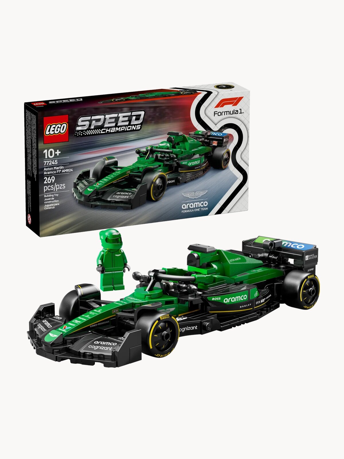 Конструктор LEGO Speed Champions 77245 Автомобиль Aston Martin Aramco F1® AMR24, 269 дет.