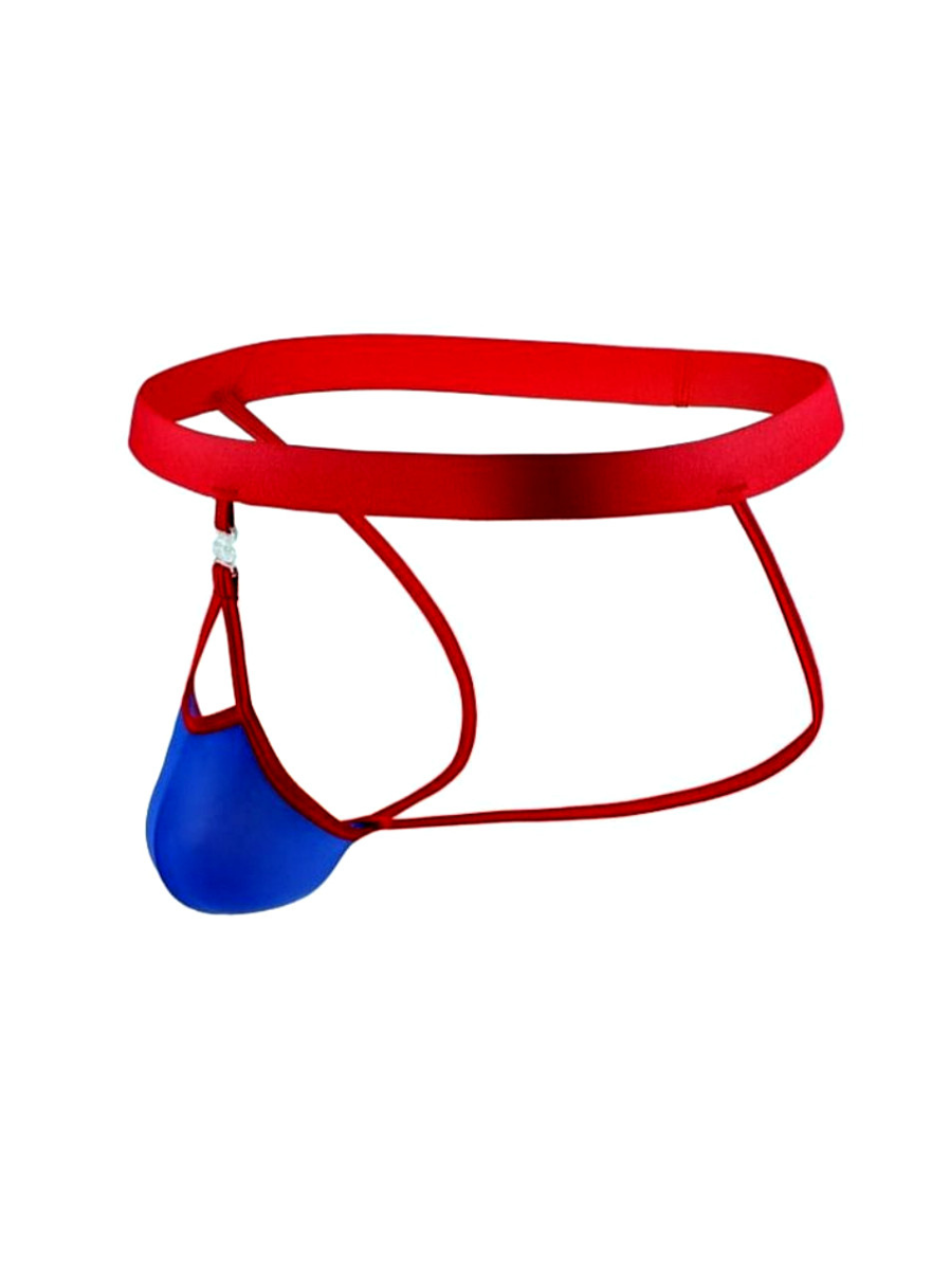 Мужские трусы джоки синие Romeo Rossi RR4004-9 нейлон/спандекс L (44)