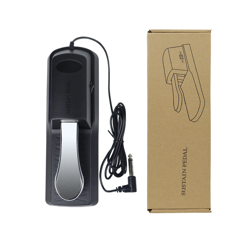 Педаль сустейна для электропиано, переключатель для цифрового синтезатора, металлическая ножная педаль, универсальный аксессуар для музыкальных инструментов.