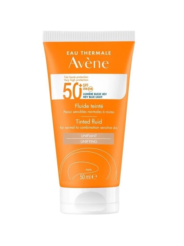 Avene Флюид солнцезащитный тонирующий Tinted Fluid SPF 50+, 50 мл