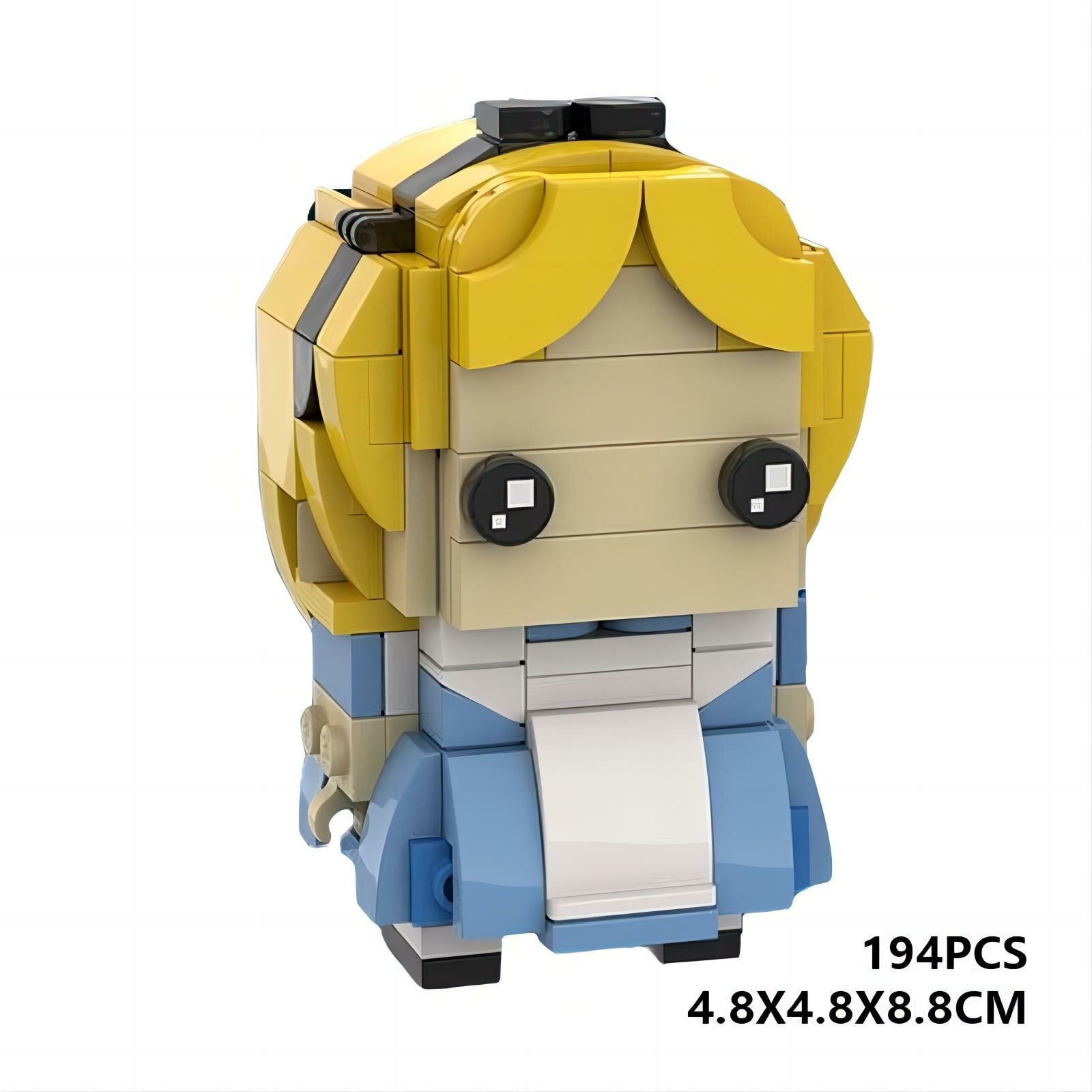 MOC строительные блоки Алиса в стране чудес Brickhead периферийные персонажи игрушки ручной работы модель подарки