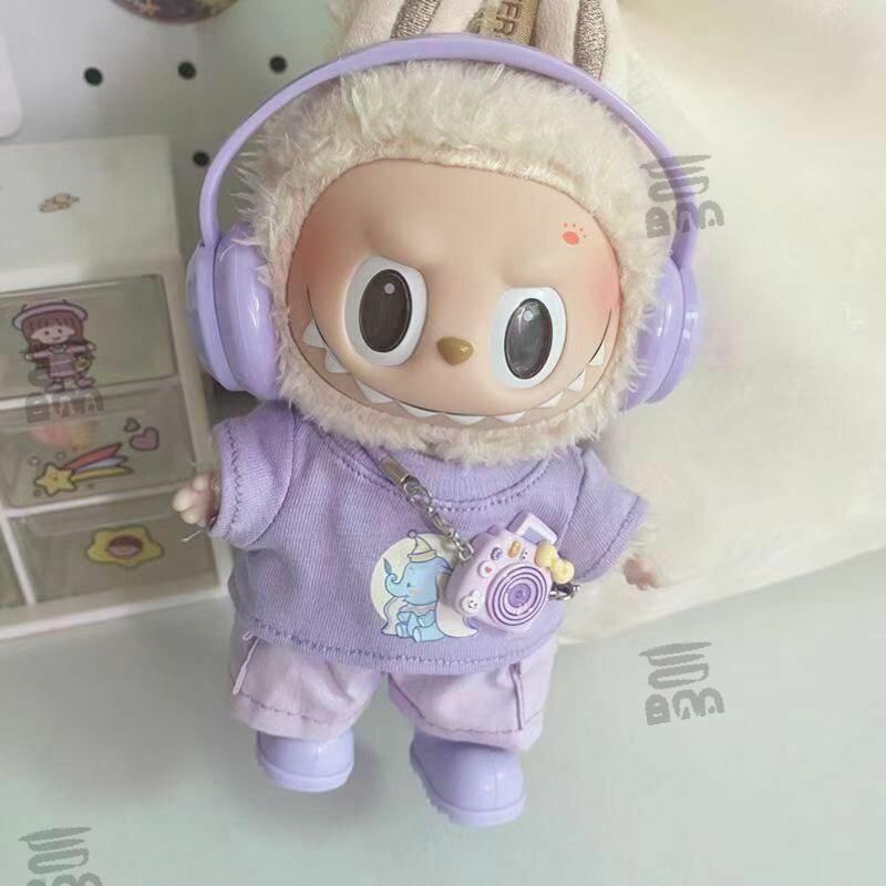 Лабубу Фиолетовый костюм Лабубу кукла Универсальная одежда (без кукол)