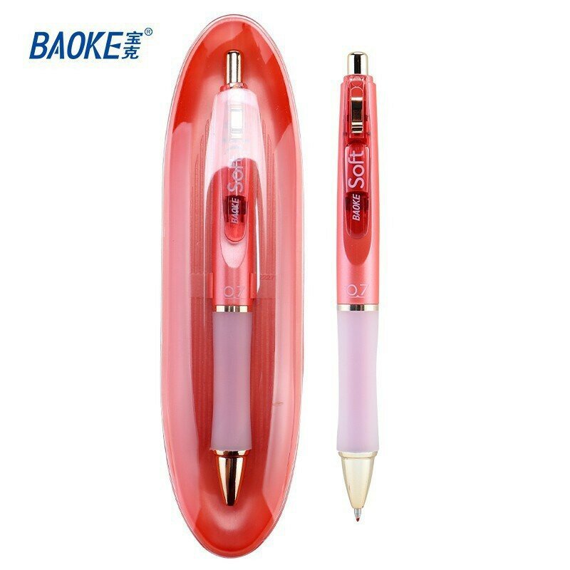 ⭐Ручка гелевая выдвижная Baoke высокого класса, подарочная серия, для офиса и бизнеса, с возможностью нанесения логотипа, большая емкость⭐