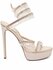 Босоножки RENE CAOVILLA Rhinestone heeled sandals, размер 42, разноцветный