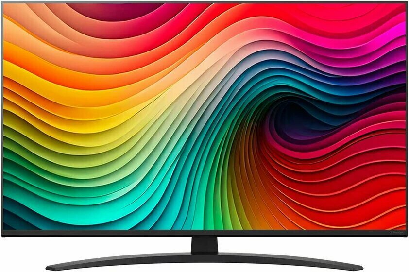 43" (108 см) Телевизор LG 43NANO81A6A, черный (Direct LED, NanoCell, 4K UltraHD, Wi-Fi, 60 Гц, webOS)