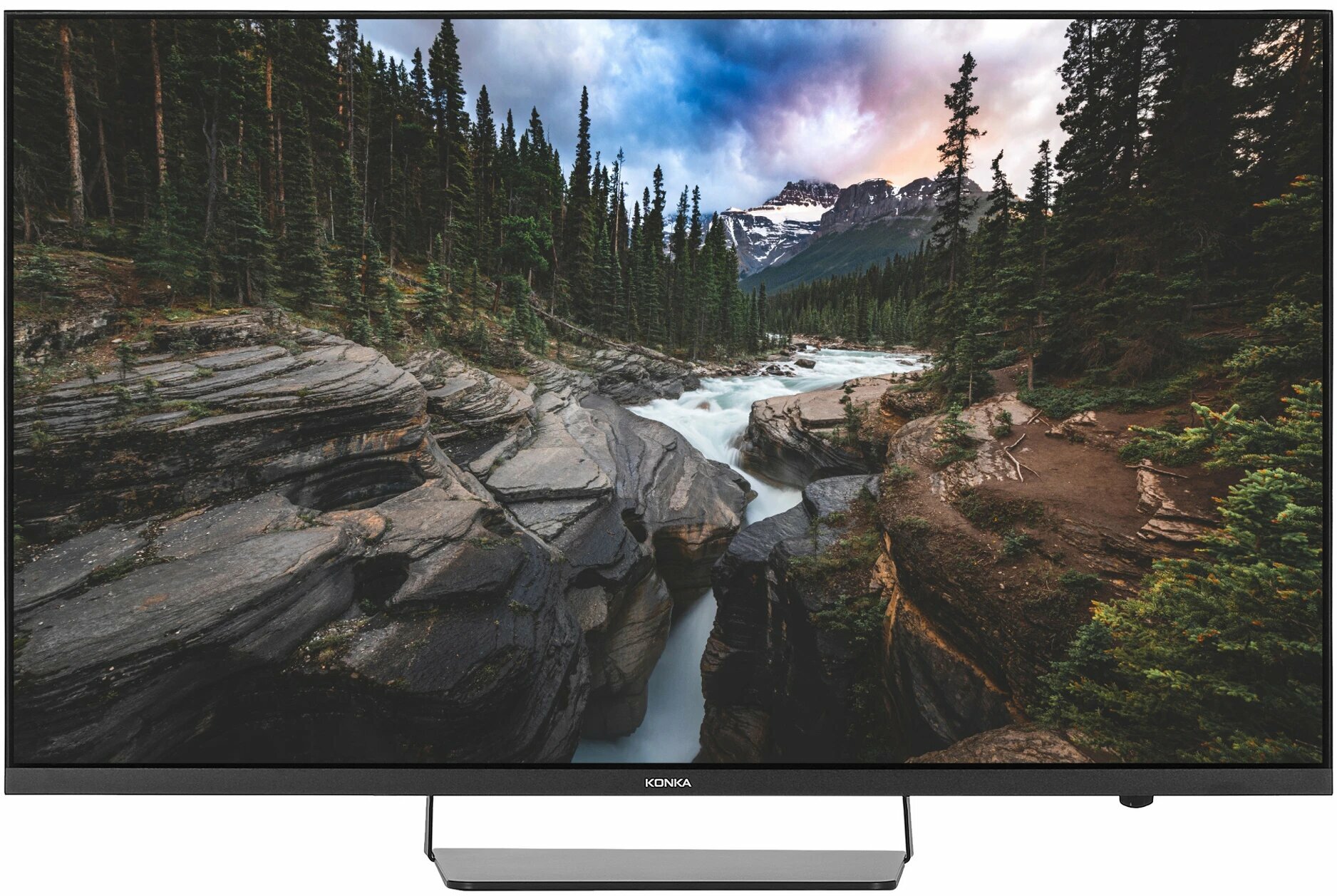 43" (109 см) Телевизор Konka Q43, черный (Direct LED, QLED, 4K UltraHD, Wi-Fi, 60 Гц, webOS)