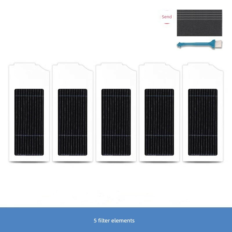 5 шт углеродных фильтров для робота-пылесоса Ecovacs X1 T10 Single Version N20, запасные аксессуары