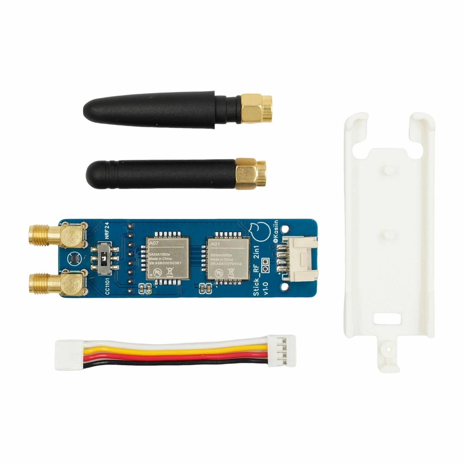 Модуль связи CC1101 и NRF24 для IoT, портативный, с антенной, 433/868/915 МГц, интерфейс SPI, для разработки