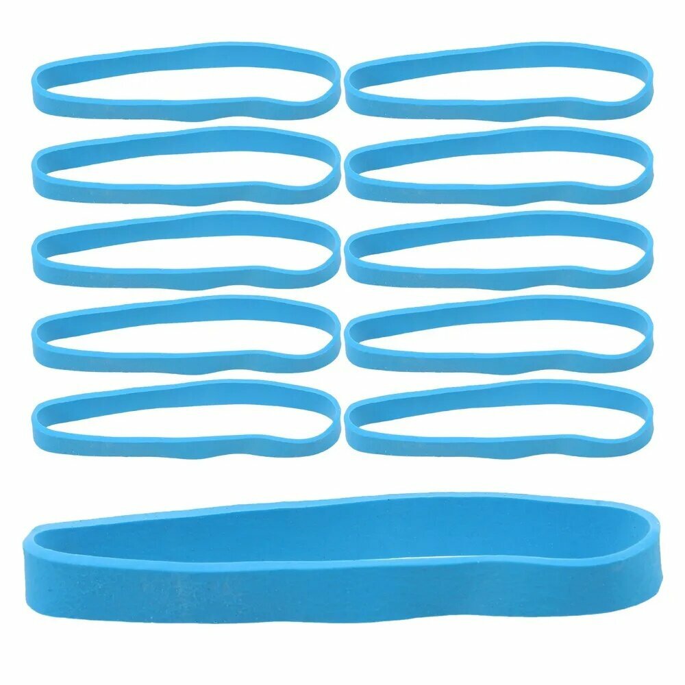 Набор из 30 резиновых лыжных фиксирующих лент синего цвета для креплений