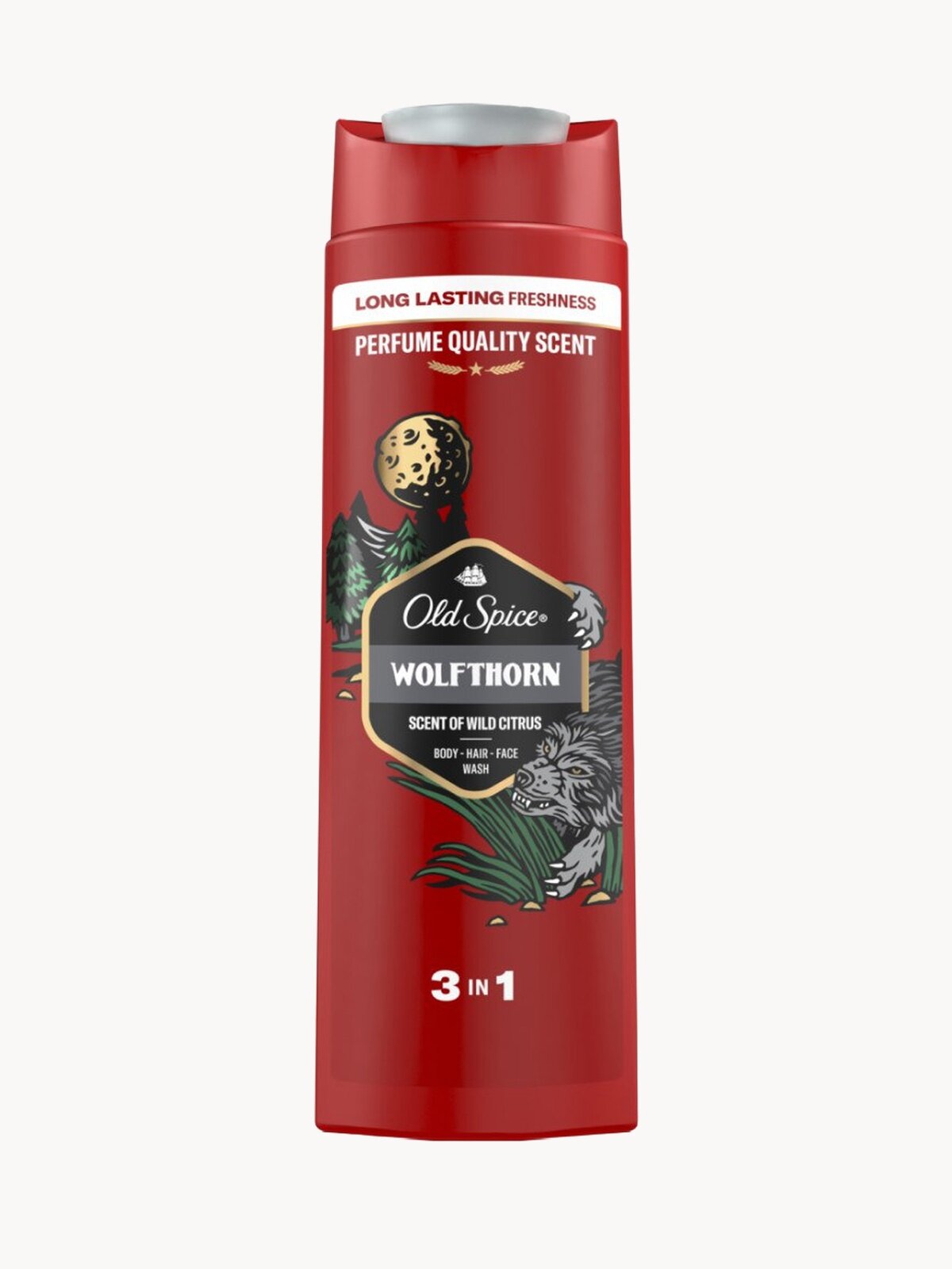 OLD SPICE мужской гель для душа + шампунь 3 в 1 Wolfthorn 400мл