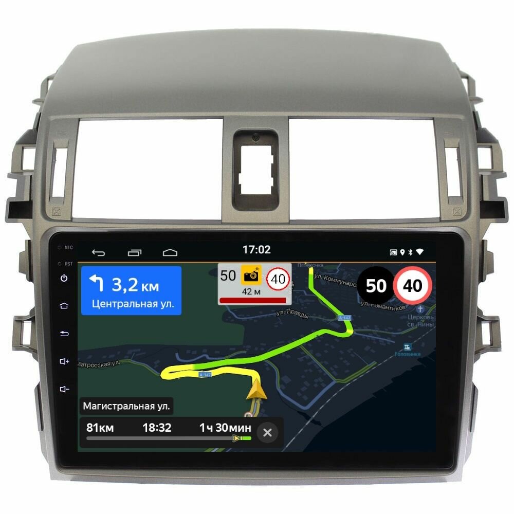 Магнитола CRS-300 Тойота Королла 2006-2013 Toyota Corolla E140 E150 - Android 13 - IPS - DSP - Кулер