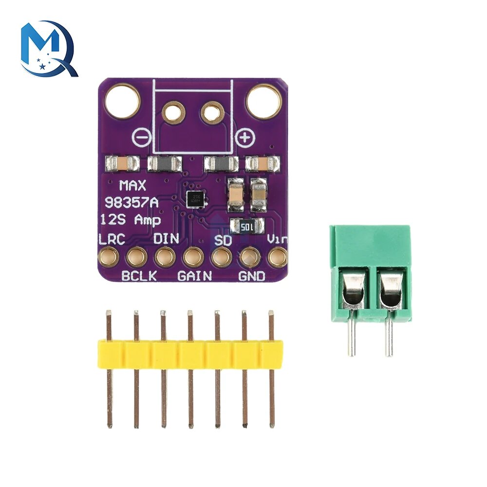 Аудиоусилитель MAX98357A 12S, Цвет: small chip