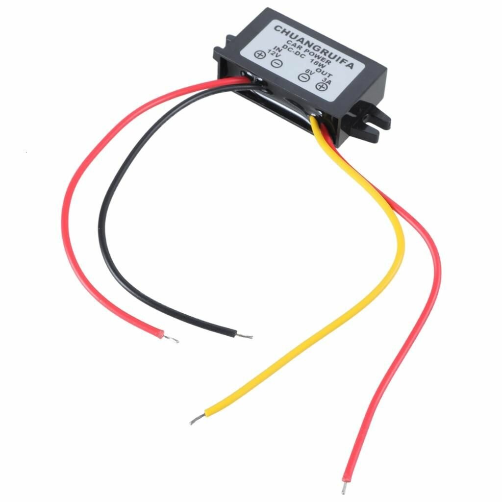 Понижающий преобразователь 12V в 6V 3A, Многоцветный