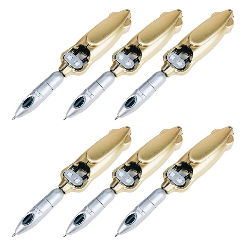 6 шт. гибкие шариковые ручки, Золото