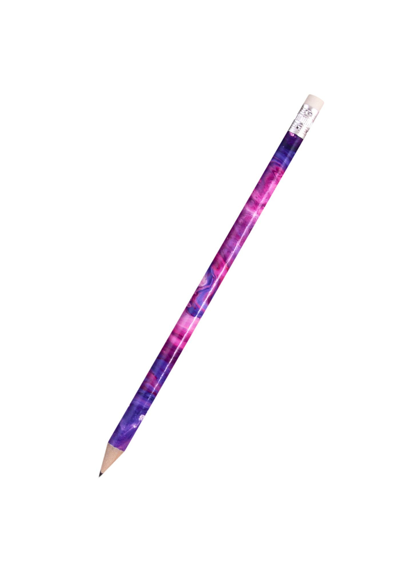 Карандаш чернографитный с ластиком «Colorful style violet», HB