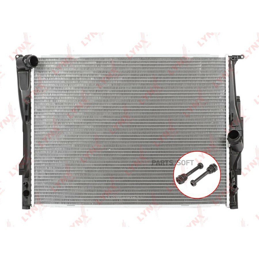 Радиатор охлаждения паяный! AT\ BMW E81/E82/E87/E90 2.3-3.0i V24 05> от официального дистрибьютора, LYNXAUTO, артикул RB2069