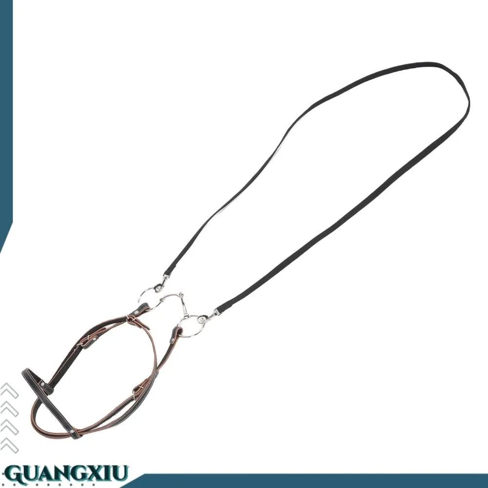 Уздечка для лошади из натуральной кожи для конного спорта размера S