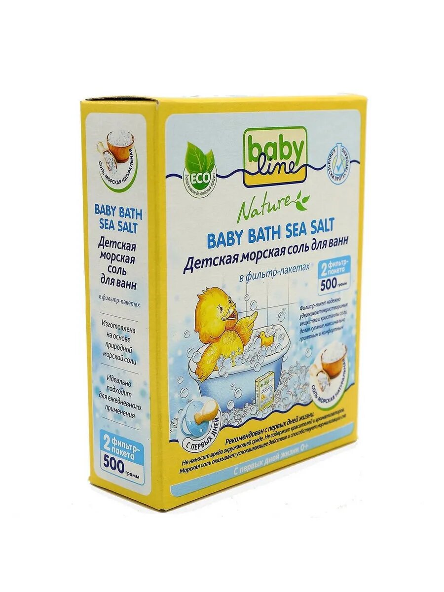 Babyline Nature соль морская детская для ванн, соль для ванн