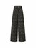 Брюки EDWARD ACHOUR Patterned wide-leg trousers, размер 36, черный