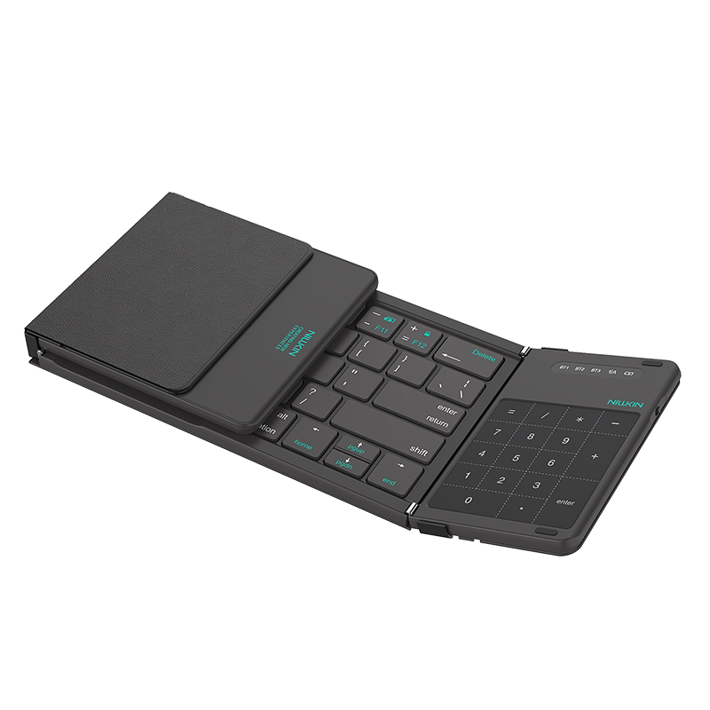 Портативная складная Bluetooth-клавиатура с тачпадом, подходящая для планшетов iPad, мобильных телефонов iPhone и
