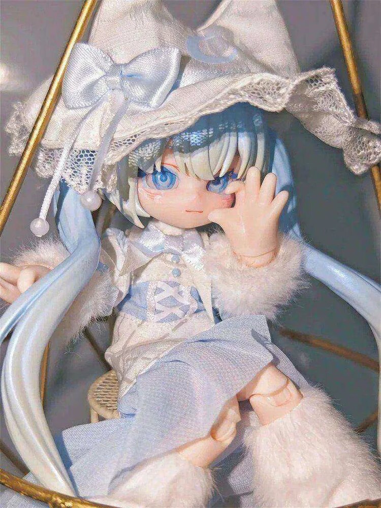 LEI-Doll 1/12 Кукла с шаровидными суставами MJD,(For Moon Series) ,18cm, полный набор прически, одежды и аксессуаров, коллекционная, подарок для девочек