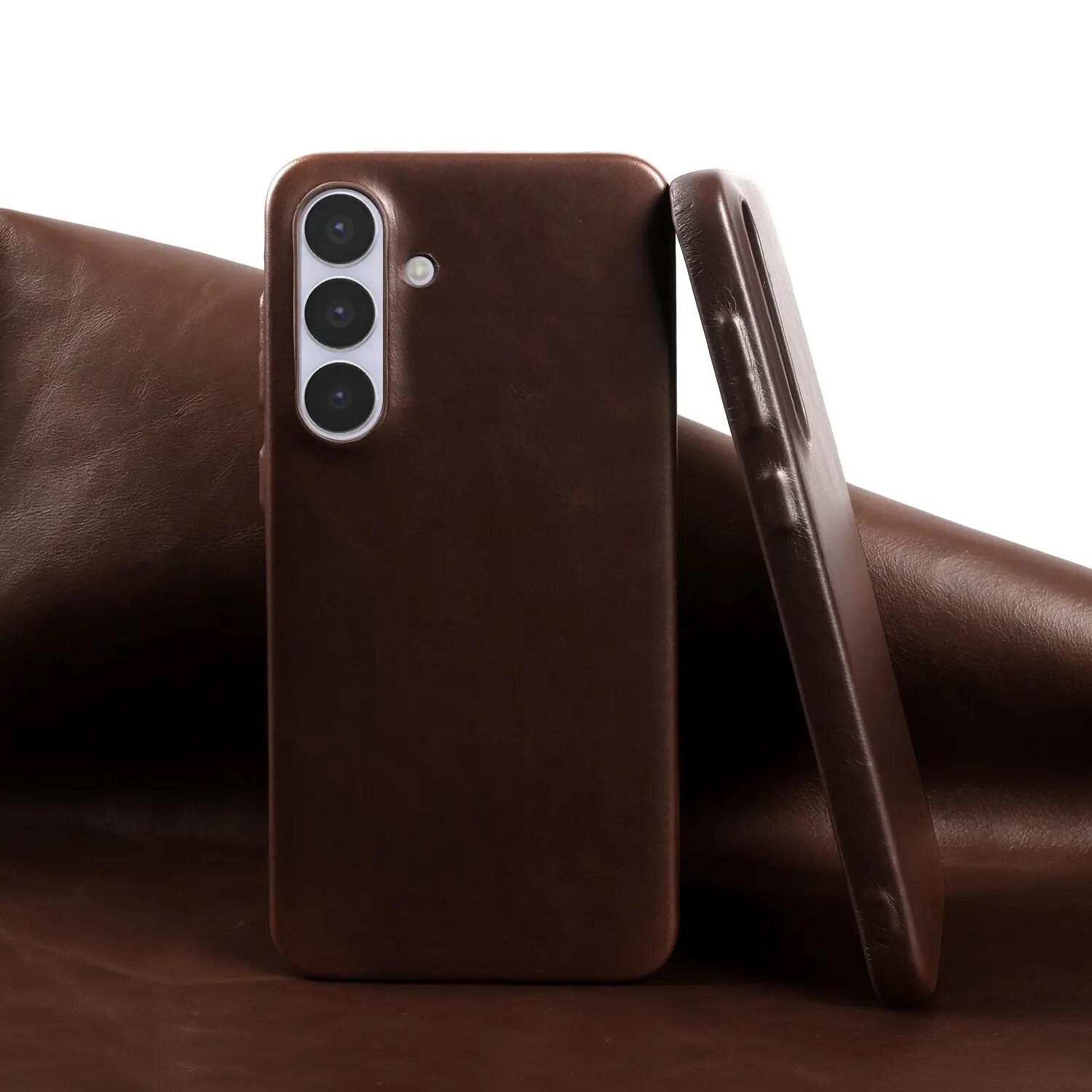 Ретро-чехол для Samsung Galaxy S26 Ultra, S25, S24, Галакси S23 Ультра, Коричневый, Light Brown 5219