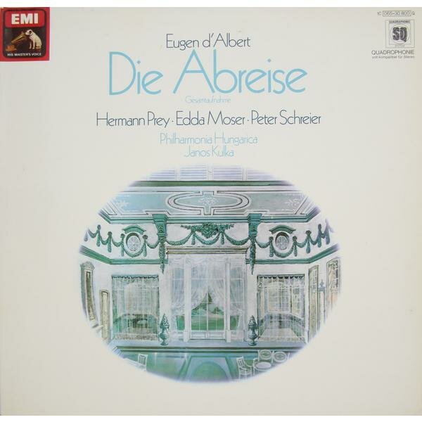 Винтажная виниловая пластинка EUGEN D'ALBERT - DIE ABREISE (HERMANN PREY, EDDA MOSER, PETER SCHREIER)