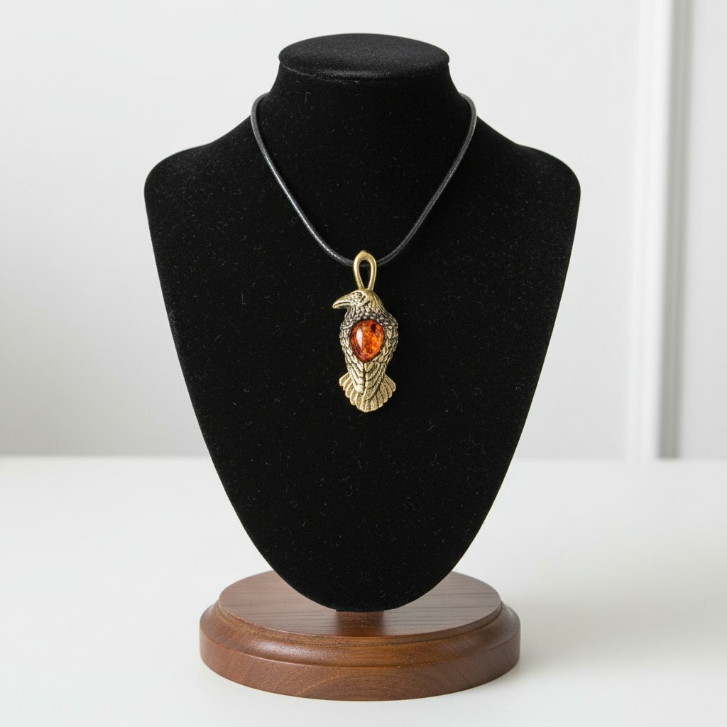 Подвеска, янтарь