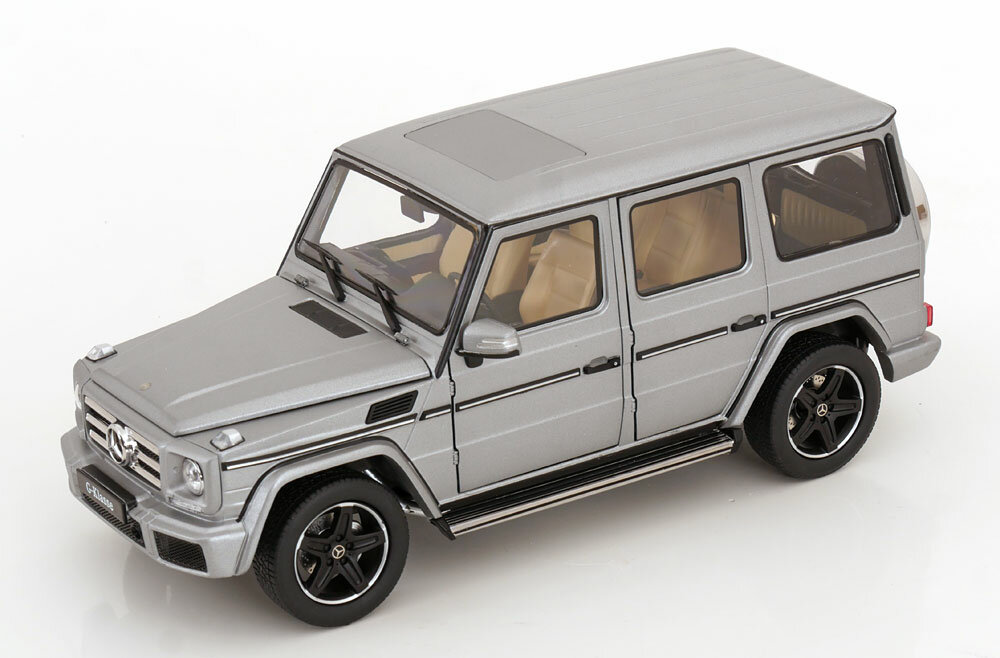 Модель коллекционная I-SCALE Mercedes g-klasse W463 designo 2015 matt-silver