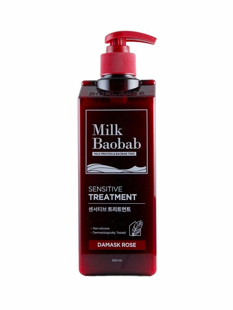 Milk Baobab Sensitive Treatment Damask Rose бессульфатный и бессиликоновый бальзам с ароматом дамасской розы (500мл.)